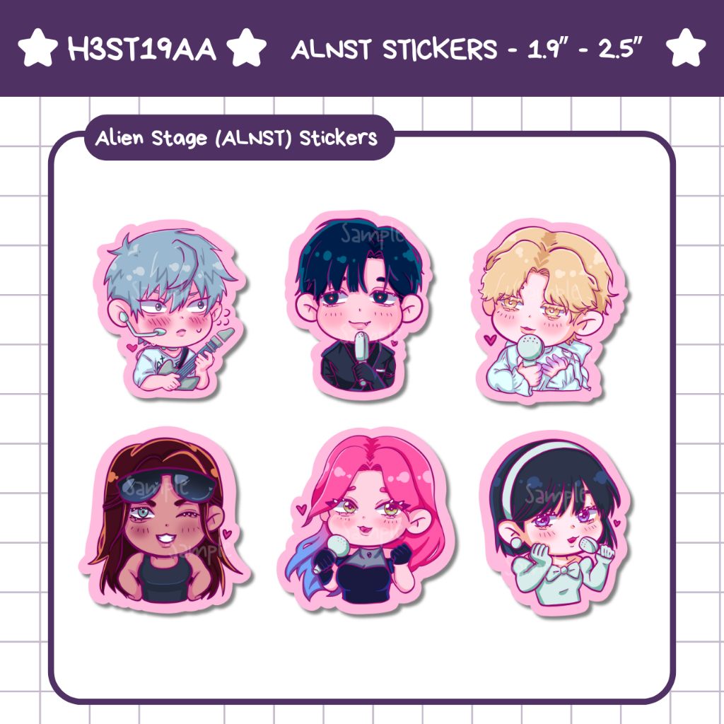 Alien Stage Vinyl Glittered Stickers by H3st19aa | Shopee Philippines