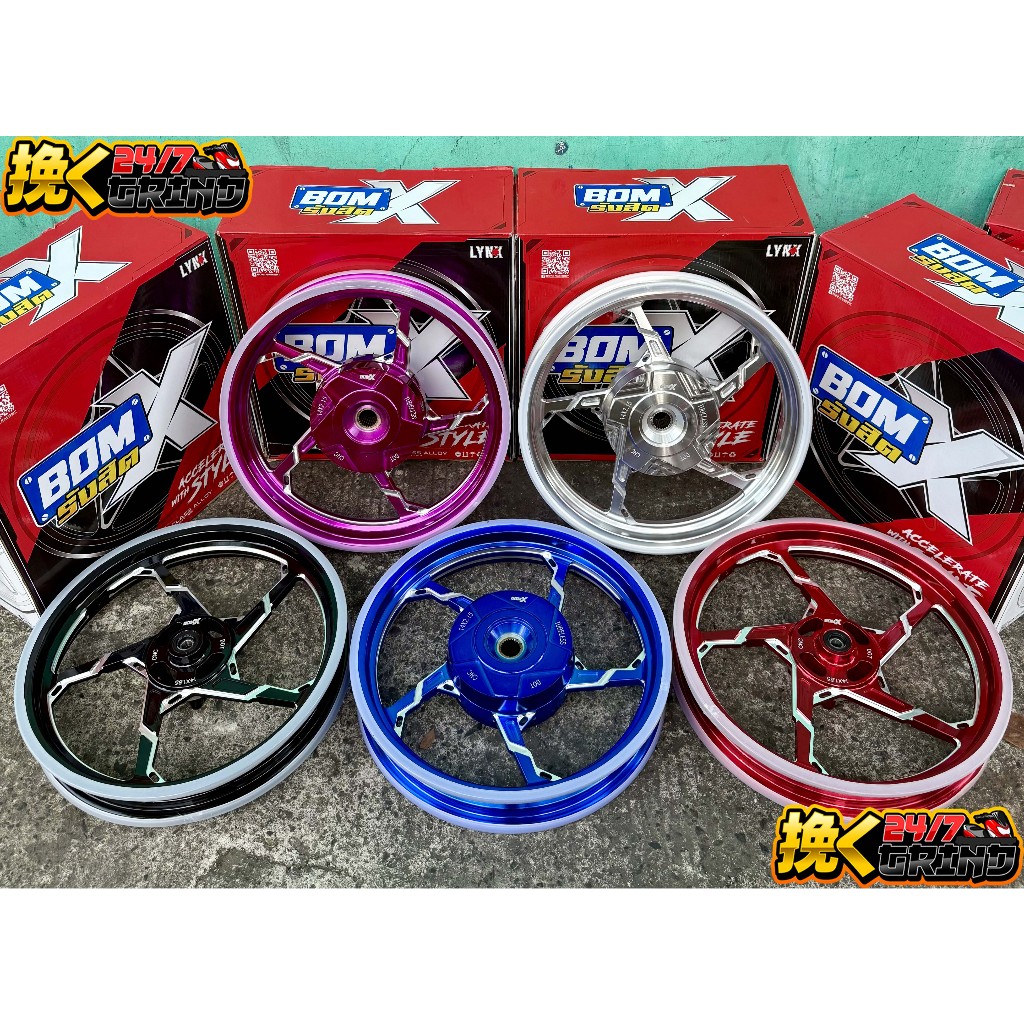 BOM RANGSIT MAGS SABER For Honda Click 125 / 150 v1 v2 v3 (5 Spokes ...