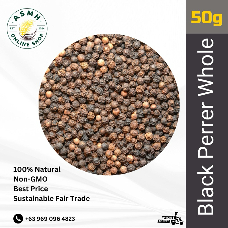 Black Pepper Whole & Black Pepper Powder - Premium Quality (50G,100G ...