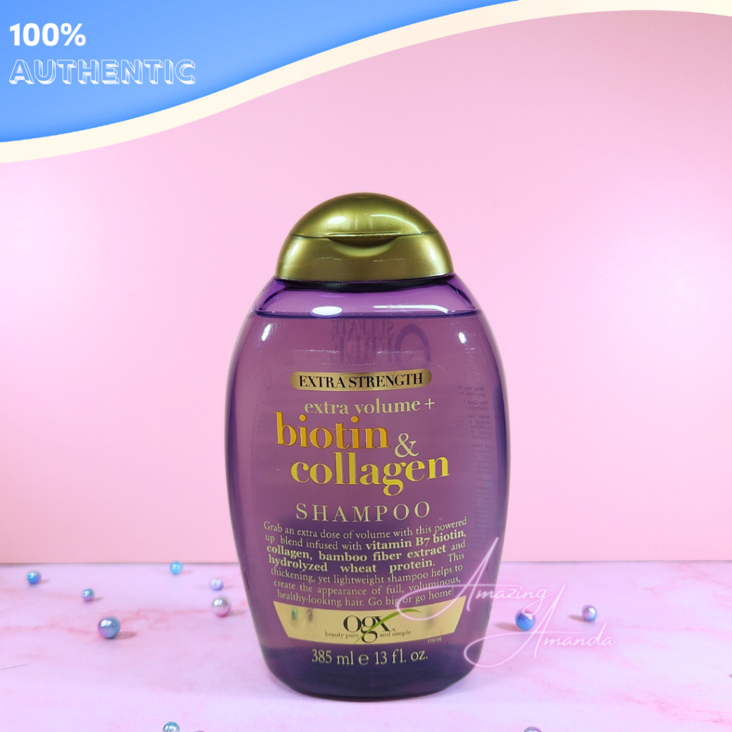OGX Biotin & Collagen Extra Strength Volumizing Shampoo/Conditioner ...