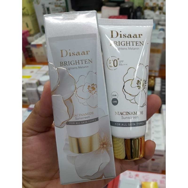 Sunscreen Brighten Lightens Melanin with Niacinamide, 60g | Shopee ...
