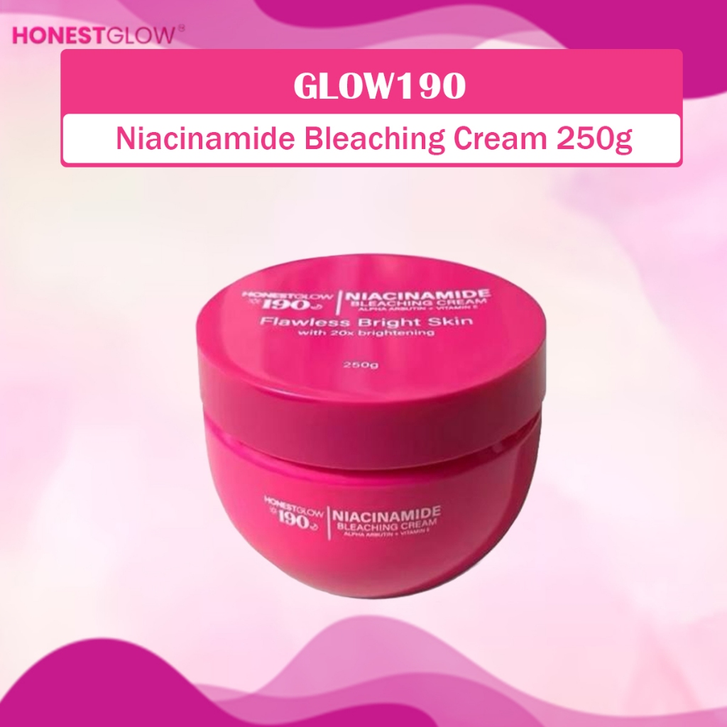Glow 190 Niacinamide Bleaching Cream for Whitening Skin by HONEST GLOW ...