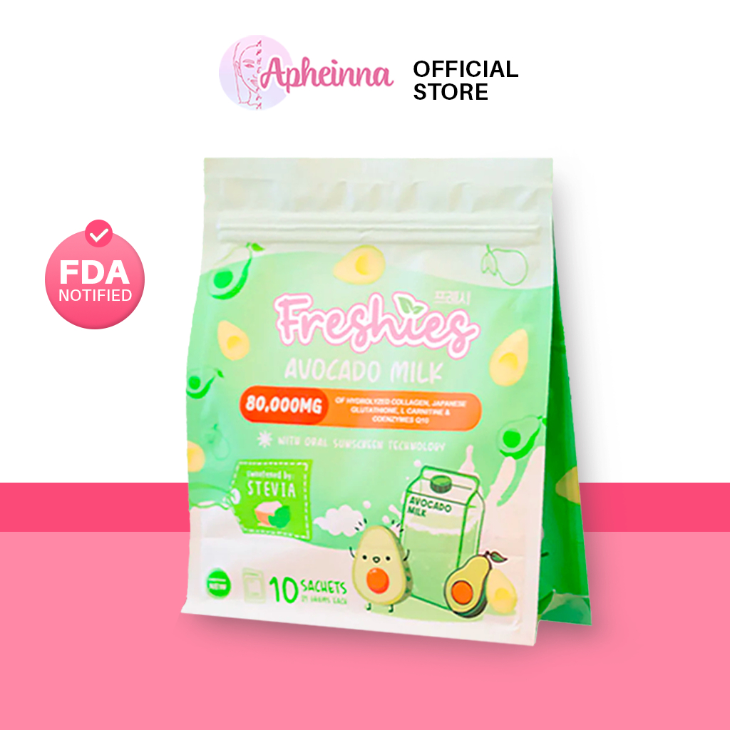 Freshies Milk with Hydrolyzed Collagen and Glutathione Avocado Flavor ...