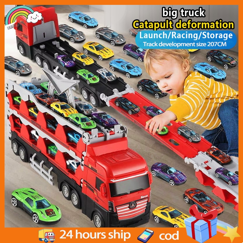 Children's Car Toy Boy Car Toy Morphing Car Big Truck Ejection Car ...