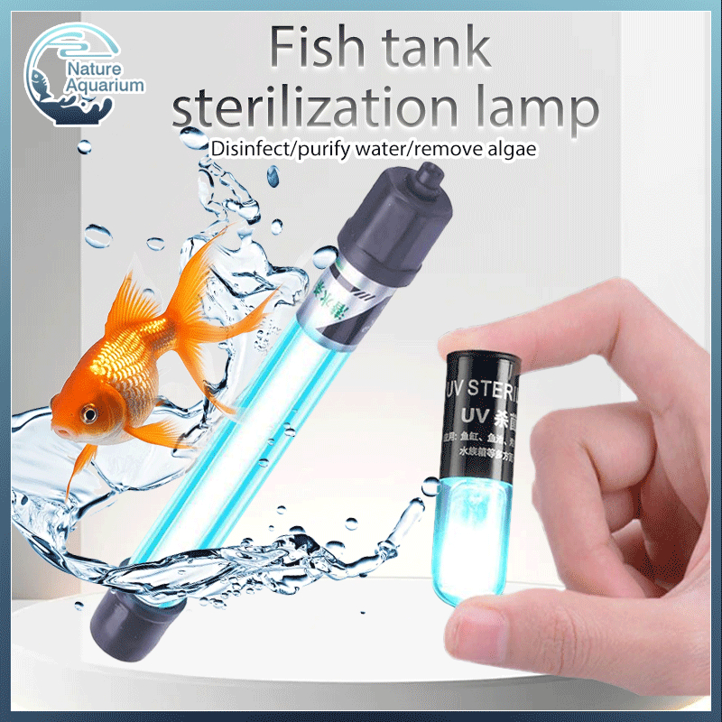 UV Light Fish Tank,UV Sterilization Lamp Fish Pond Water Purification ...