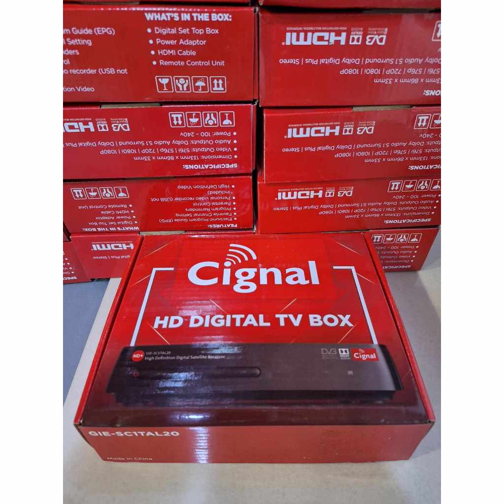 Brand New Cignal HD Digital TV BOX Free 2 Months (Need Satellite Dish ...