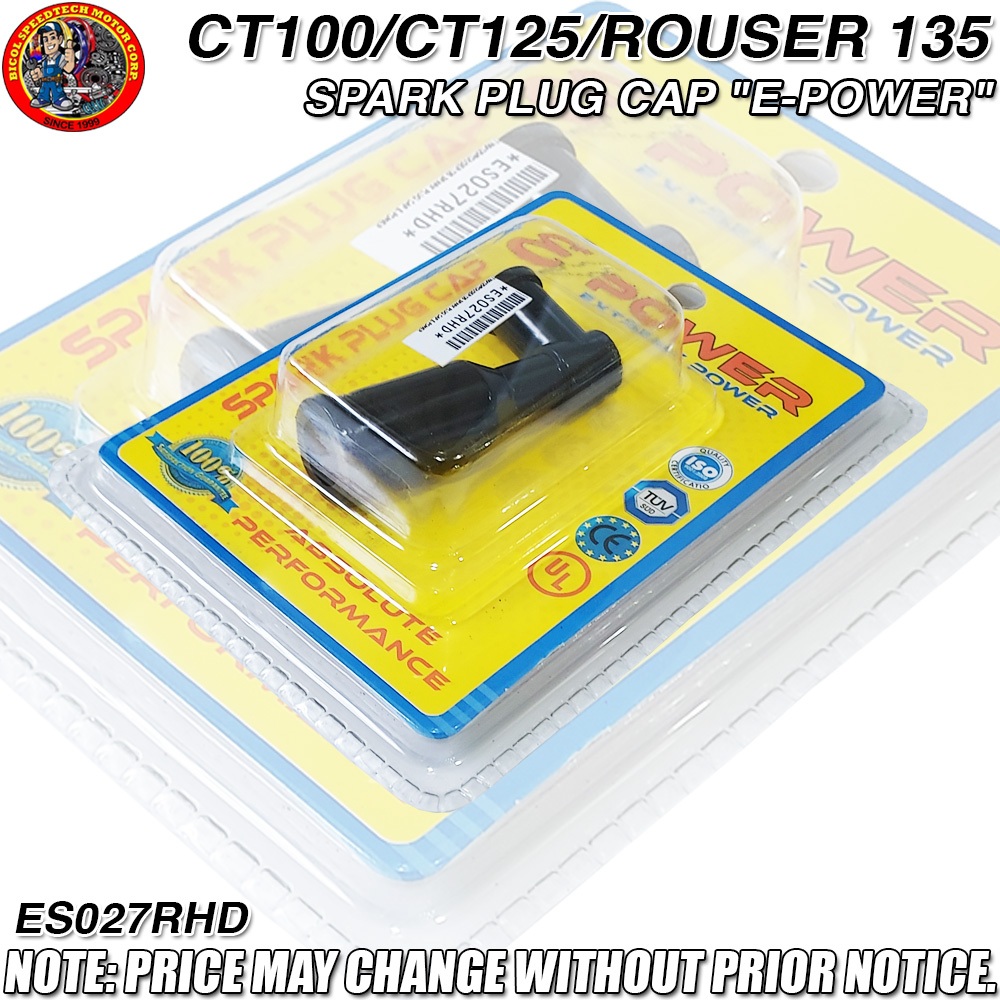 CT100/CT125/ROUSER 135 SPARK PLUG CAP "E-POWER" (ES027RHD) | Shopee ...