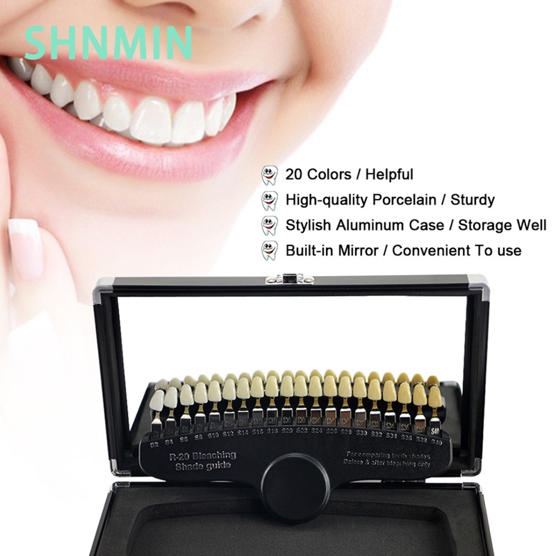 Teeth Whitening Bleach Shade Guide 20 Colors Lab Comparing Model ...