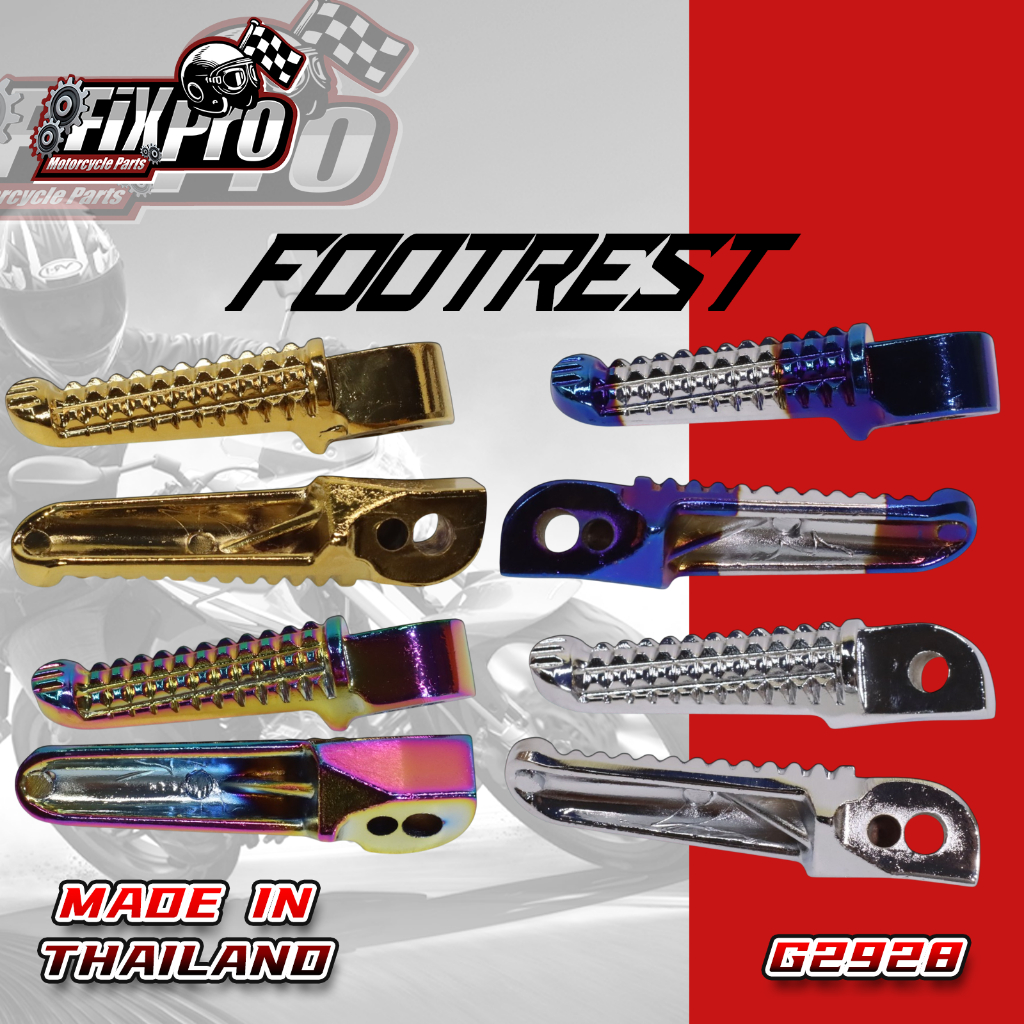FIX PRO MOTORCYCLE UNIVERSAL REAR FOOTREST FULL CNC ALLOY G2928 TWO ...