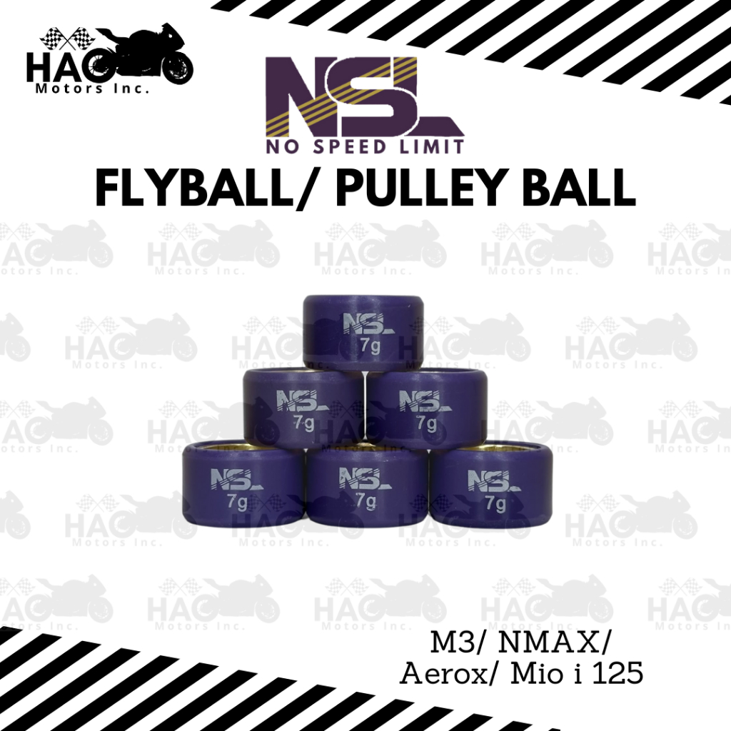 NSL FLYBALL M3/ NMAX/ AEROX/ MIO I 125 3pcs/ 6pcs Motor Parts | Shopee ...