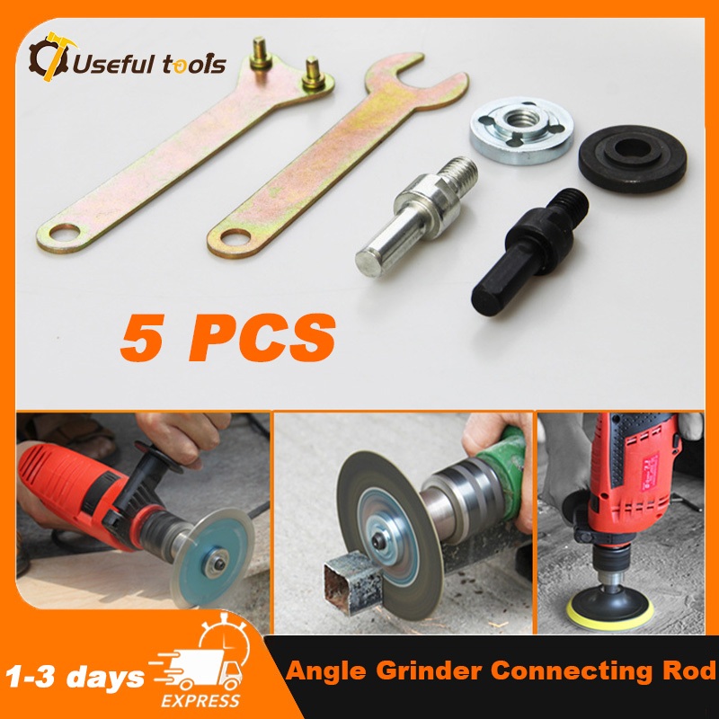 5PCS Angle Grinder Connecting Rod Electric Drill Converter Adapter ...