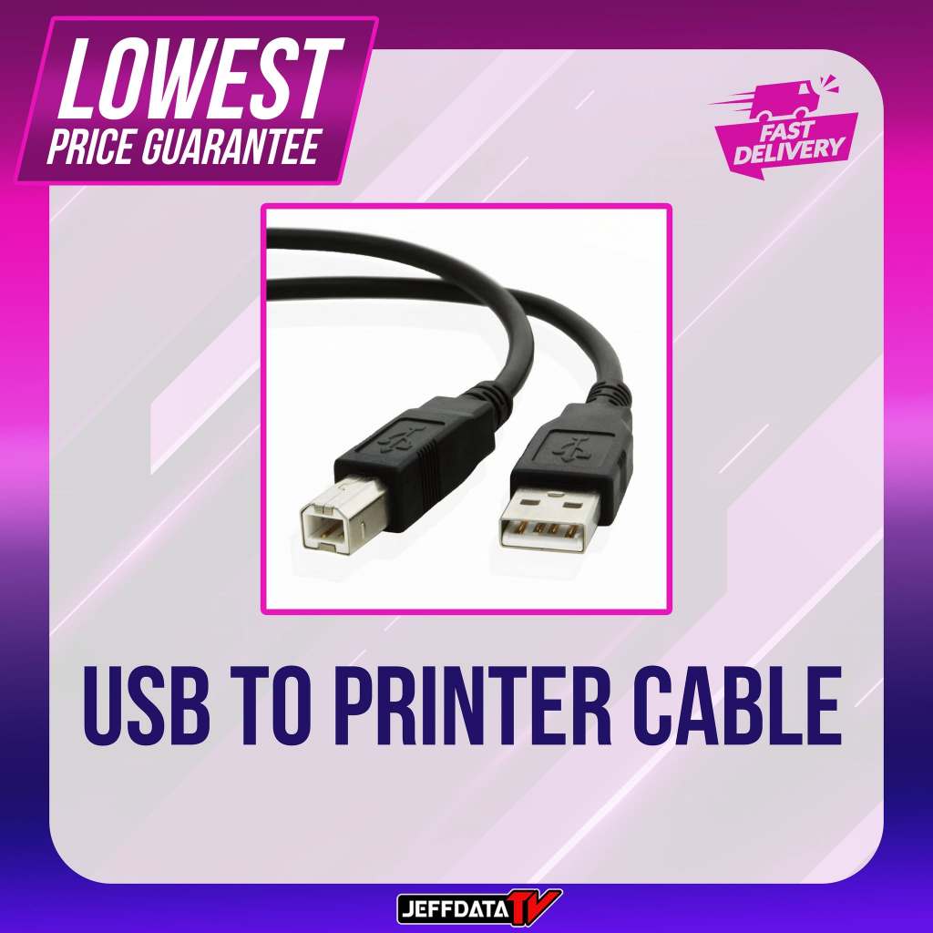 CABLE USB PRINTER CABLE ( CABLE ADAPTER PRINTER CORD) | Shopee Philippines