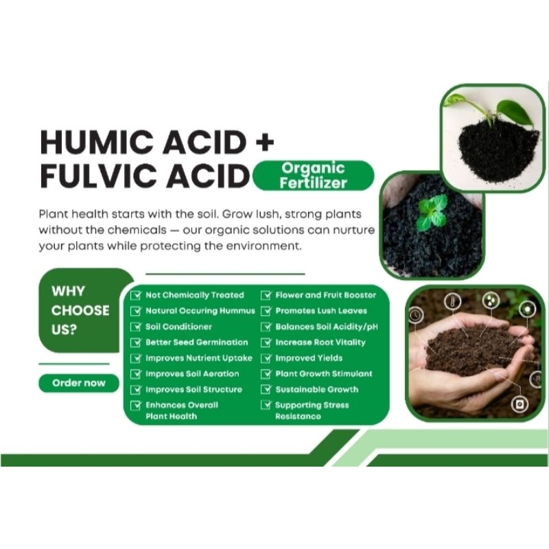 Humic Acid with Fulvic Acid Organic Fertilizer | Shopee Philippines