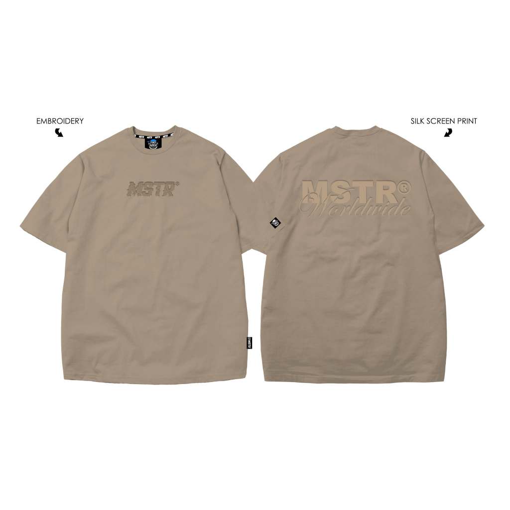 MSTR CO. - NEUTRAL EMBRO COLLECTION Men T-Shirt (Khaki) | Shopee ...