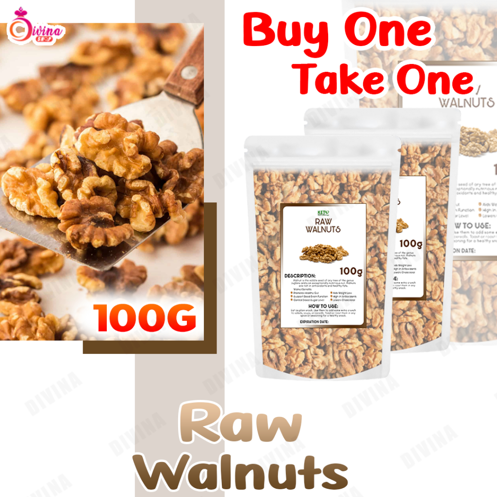 BUY 1 TAKE 1 Raw Walnuts 100g Nutritious Nuts, Snack | Shopee Philippines