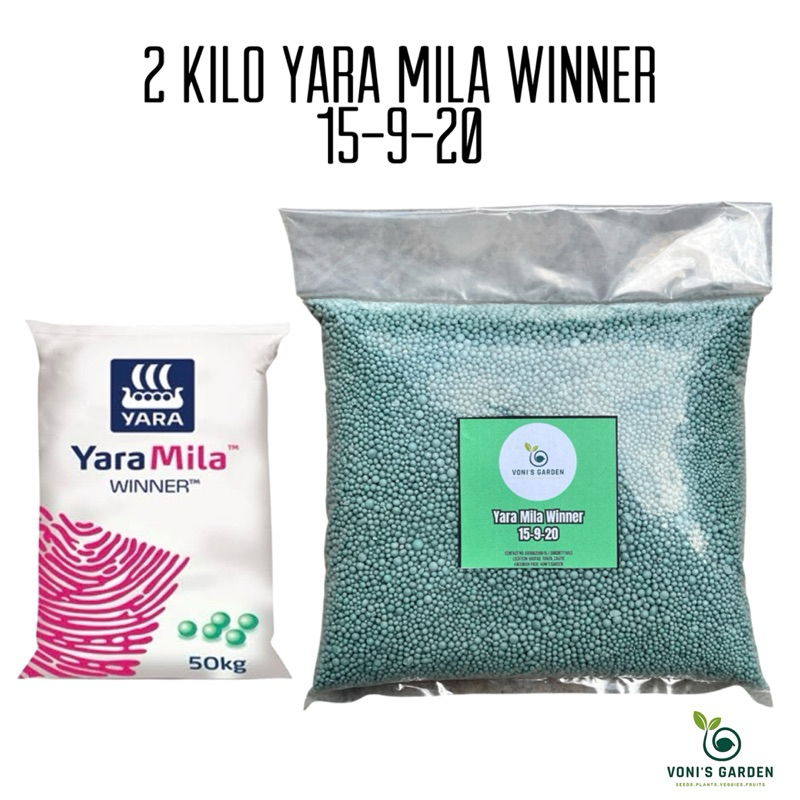 Yara Mila Winner 15-9-20 (2 KILO) for plants | Shopee Philippines