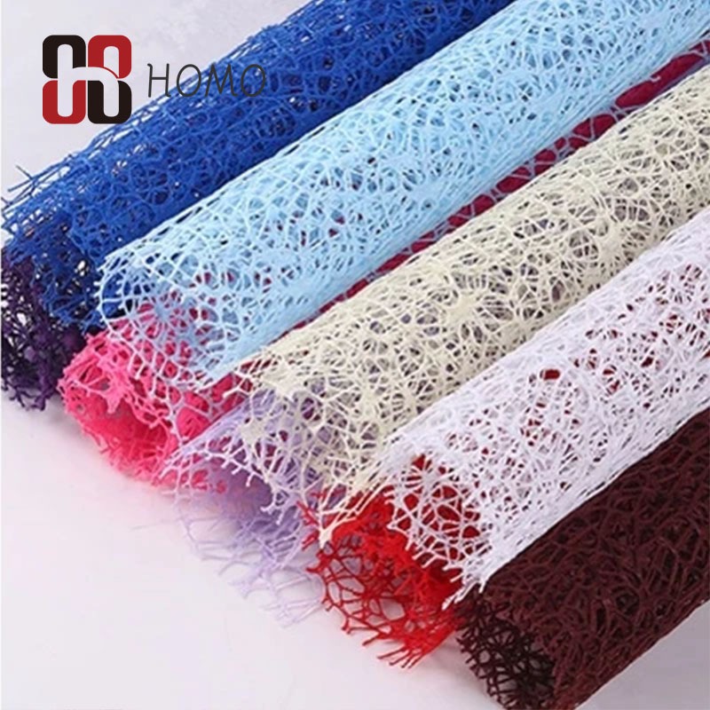 Flower Wrapping Gauze Wrapping Paper Mesh Fabric Mother's Day Bouquet ...