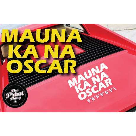 OSCAR Decal cutout sticker for Car / Truck / Ebike / Etrike | Shopee ...