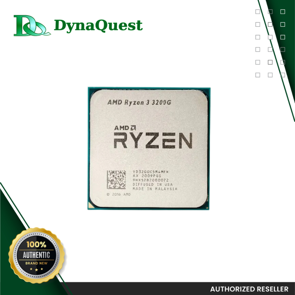 AMD Ryzen 3 3200G Processor 4-Core 4-Thread 3.60-4.0GHz 4mb 65W Tray ...