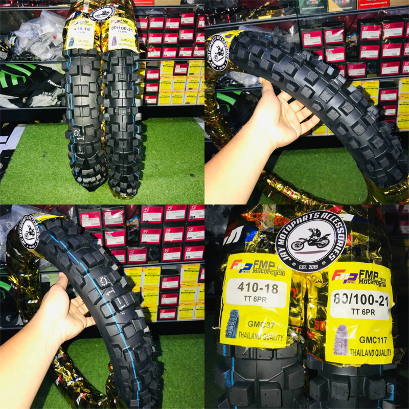 FMP TIre / FMP 4.10 x 18 & 80/100 x 21 / TT 6PR / COD | Shopee Philippines