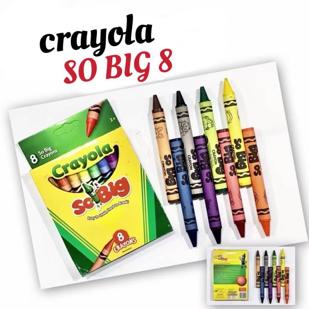 Original Crayola Crayons Non-toxic with JUMBO / SO BIG Crayons | Shopee ...