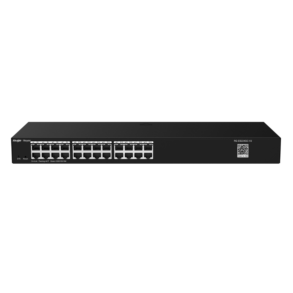 Ruijie | RG-ES224GC-V2 , 24-Port Gigabit Smart Cloud Managed Non-PoE ...
