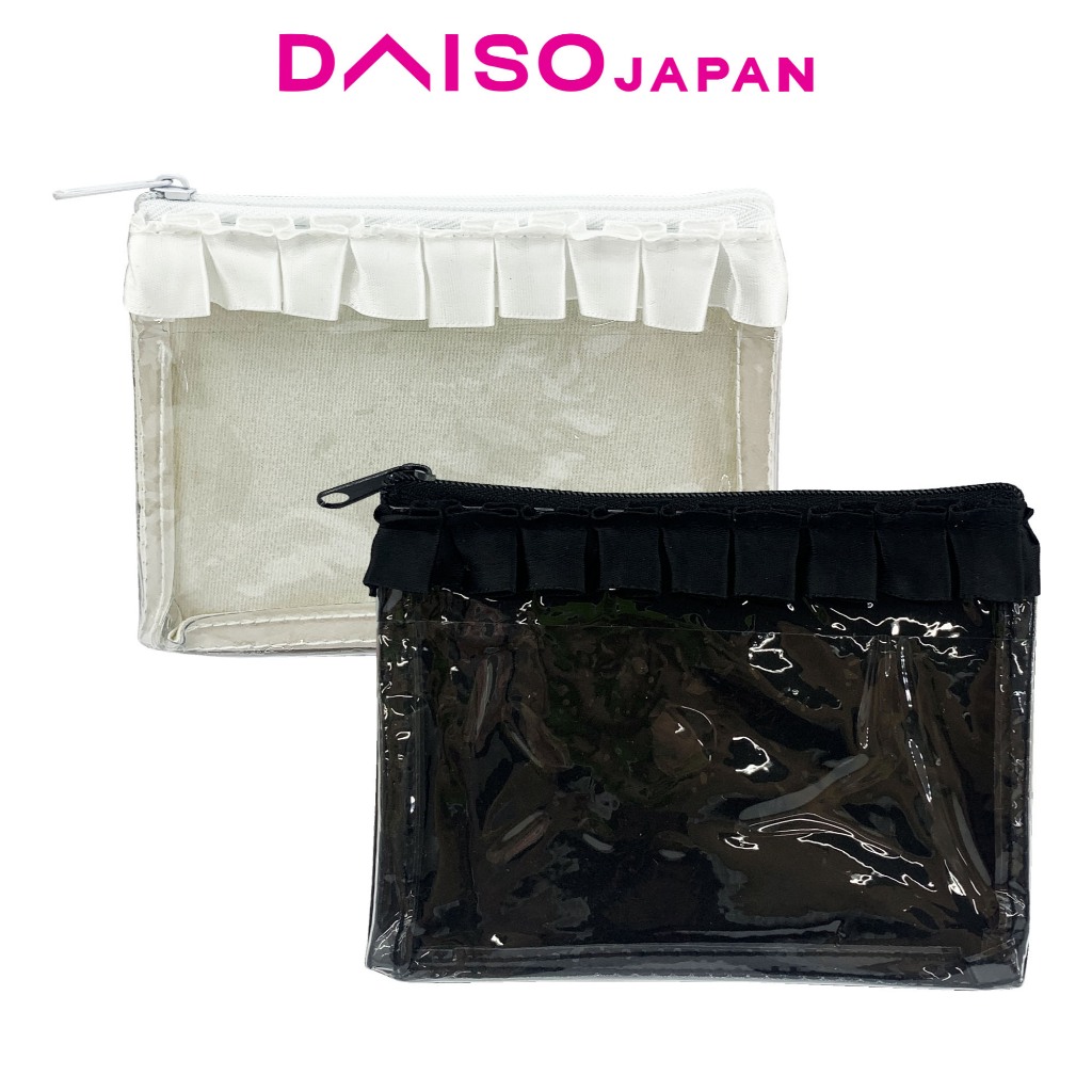 Daiso Flat Pouch with Ruffles | Shopee Philippines