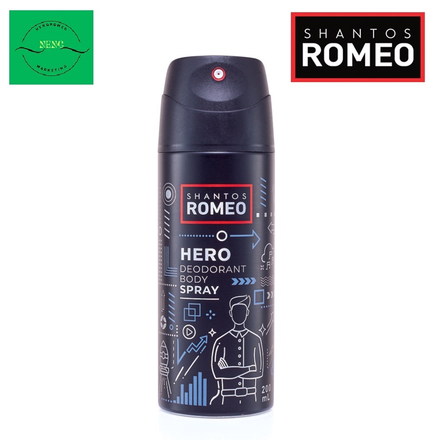 Shantos Romeo Hero Men's Deodorant Body Spray 200ml (Natasha)PK008 ...