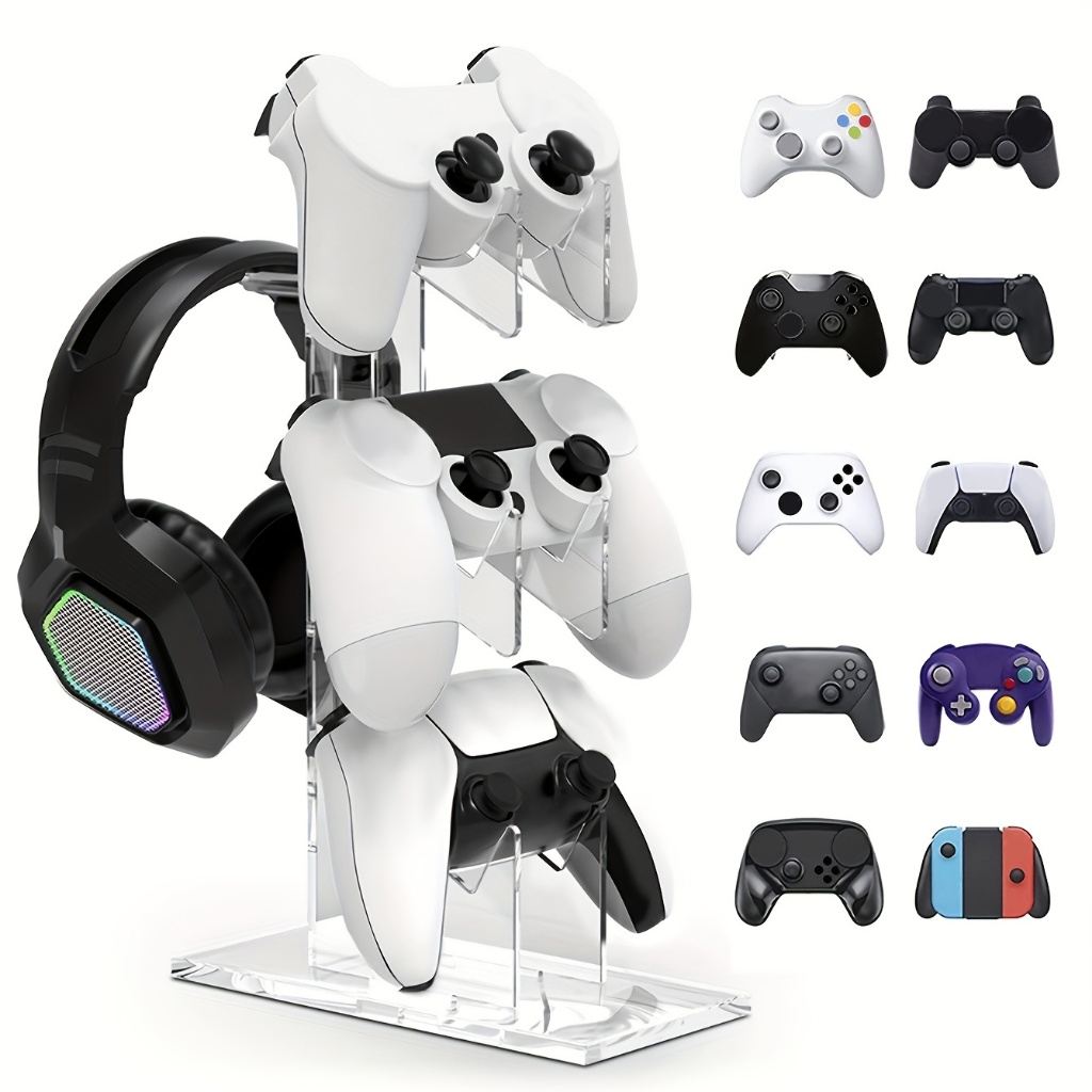 PS5 Gamepad Bracket Desktop Display Stand Acrylic PS4/Xbox Controller ...