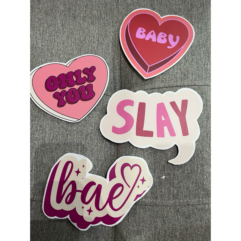 Per Piece Photobooth Sintra Props Unique Slay Bae Baby Designs | Shopee ...