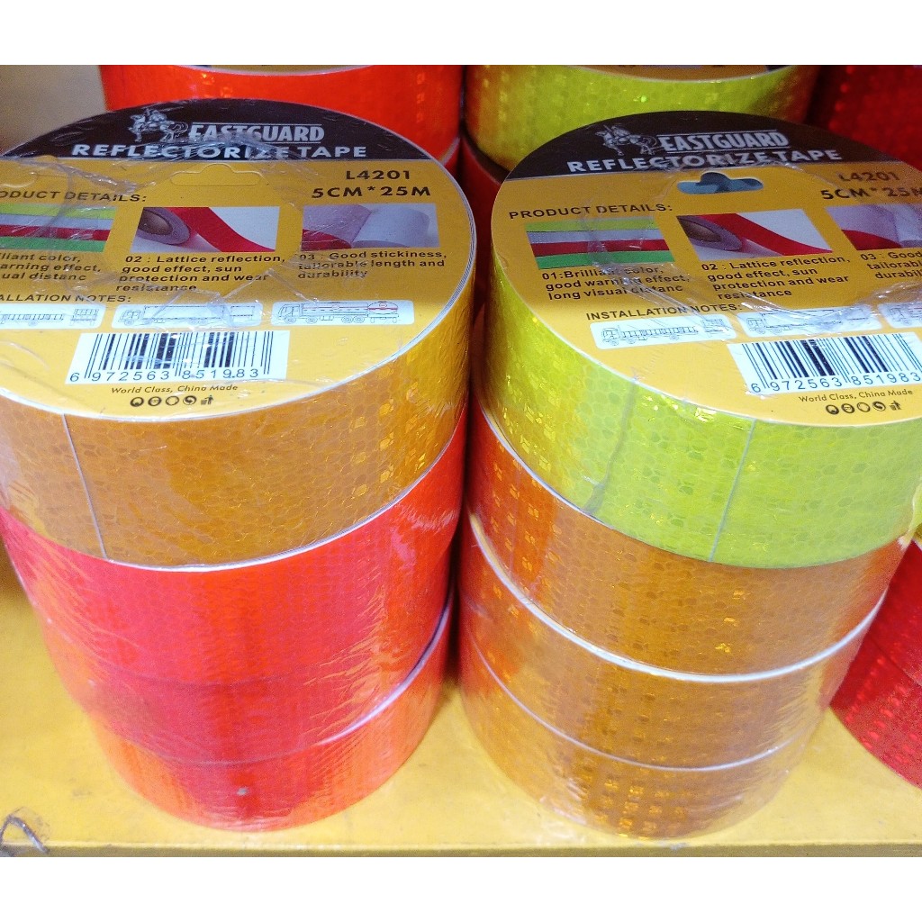 EASTGUARD REFLECTORIZED TAPE, VISUAL WARNING ADDITIONAL VISIBILITY ...