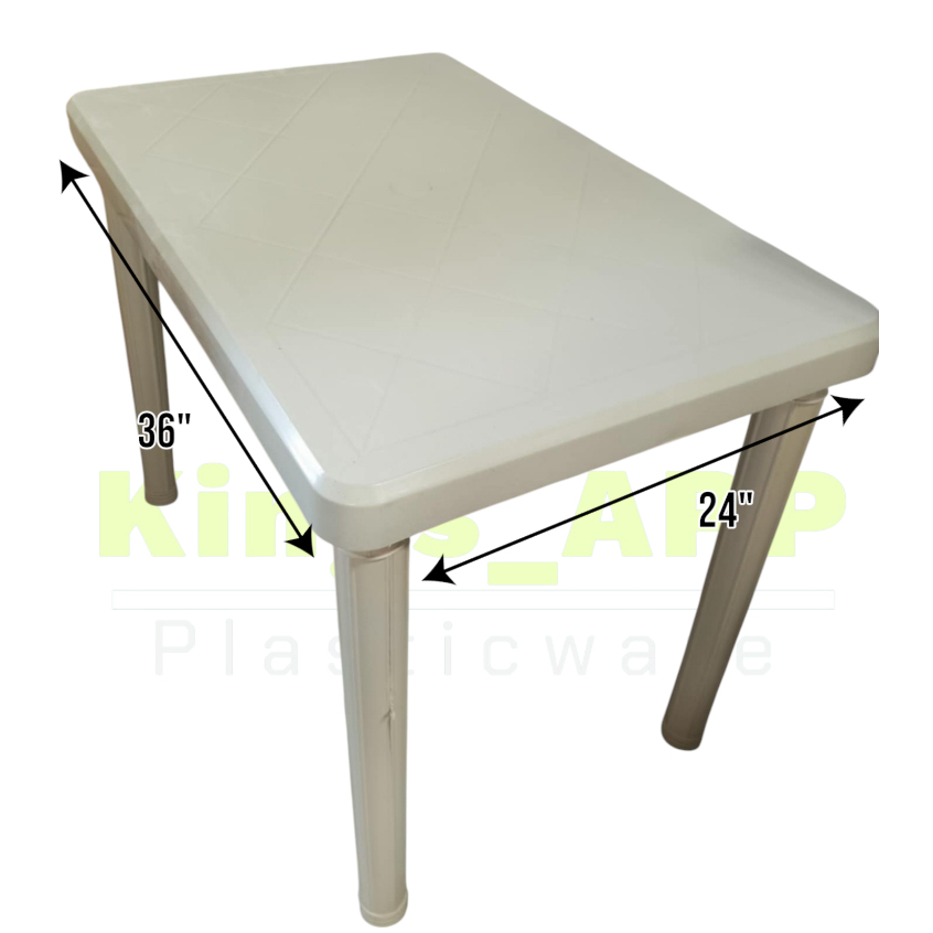 RECTANGULAR 24x36 TABLE BUNNY PLASTIC MONOBLOC TABLE Stock #PPP-8824 ...
