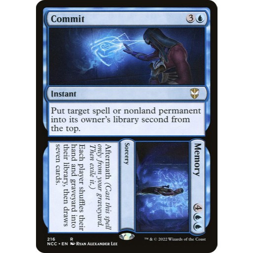 Magic the Gahtering Commit // Memory Streets of New Capenna Commander ...