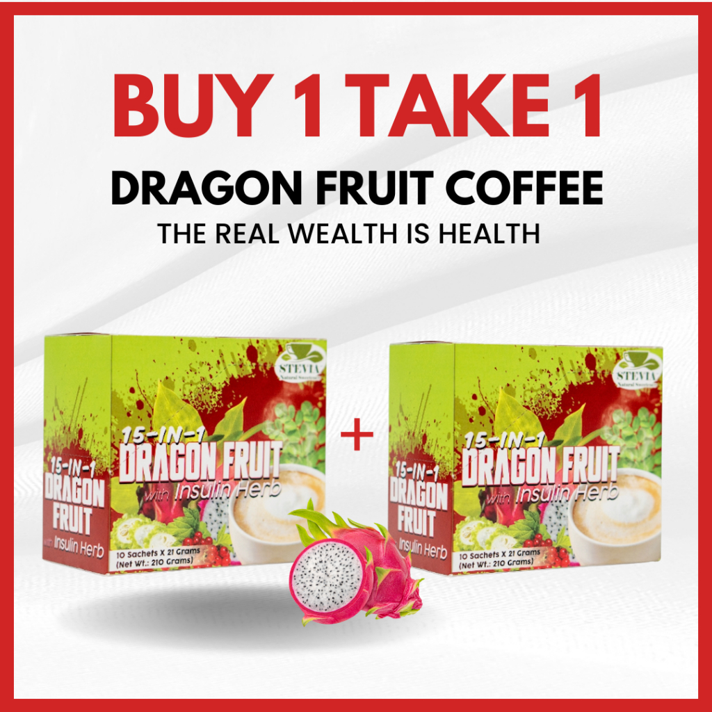 Dragon Fruit Coffee 15 in 1 with Insulin Herbs by NBV Diabetic support ...