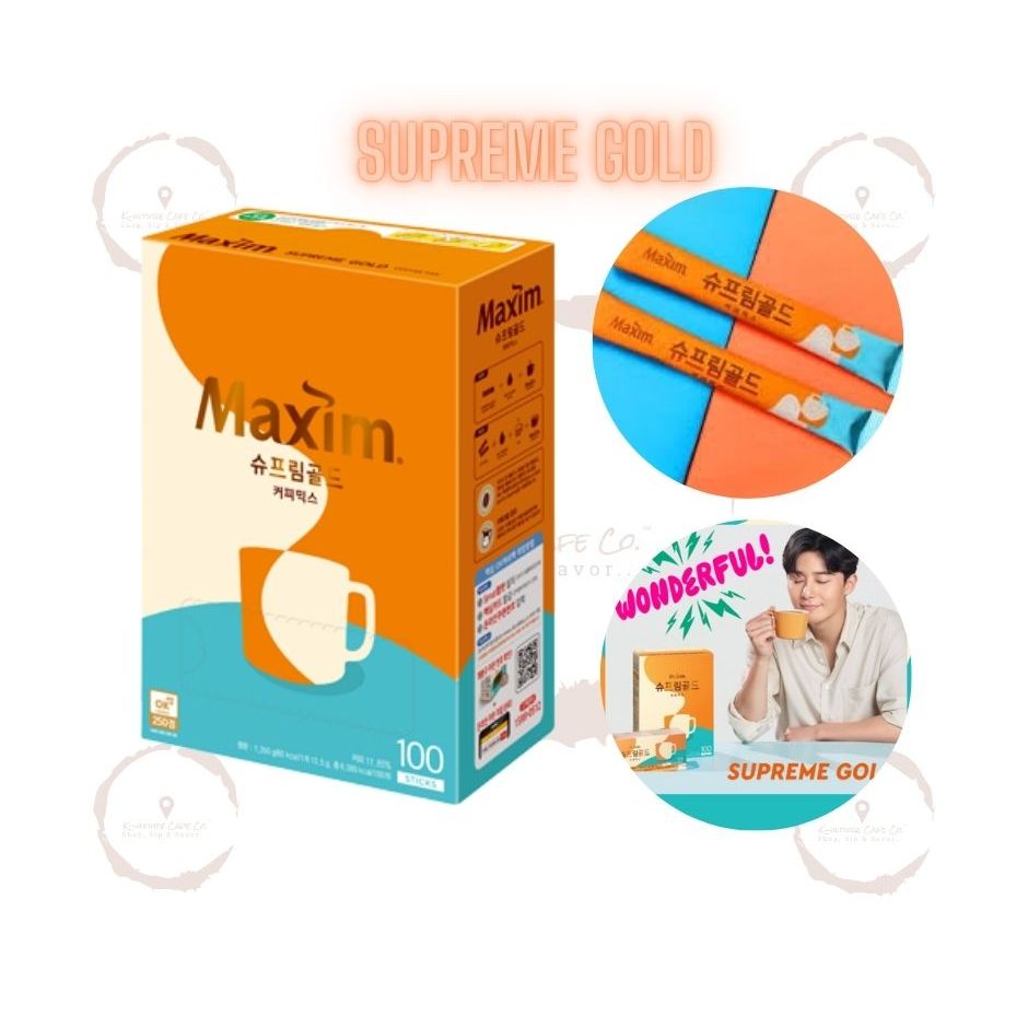 Maxim Supreme Gold Coffee Mix (100 sticks) | Shopee Philippines