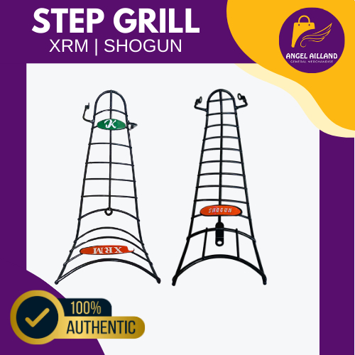 Motorcycle Center Carrier (Step Grill ) Black for Honda XRM and Shogun ...