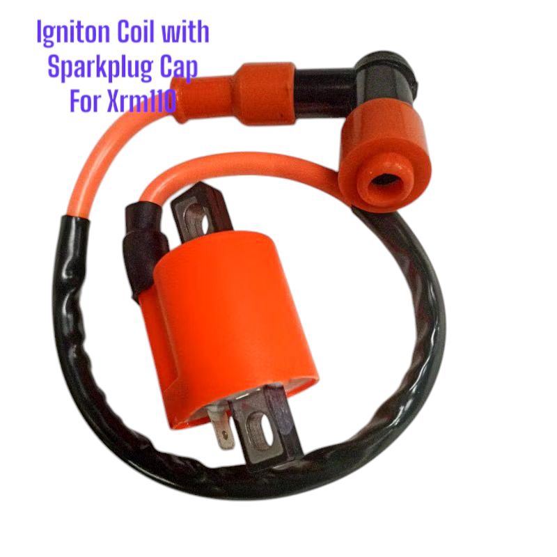 Igniton Coil with Sparkplug Cap for Xrm110 (BLACK color ang available ...