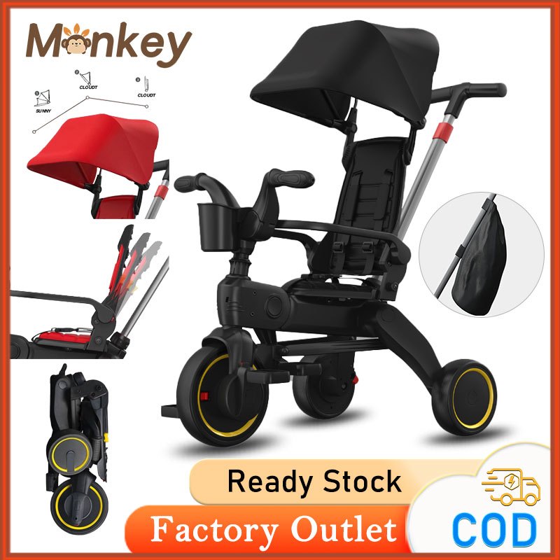Monkey Children'S Bicycles Strollers Children'S Tricycles Strollers 1-6 ...