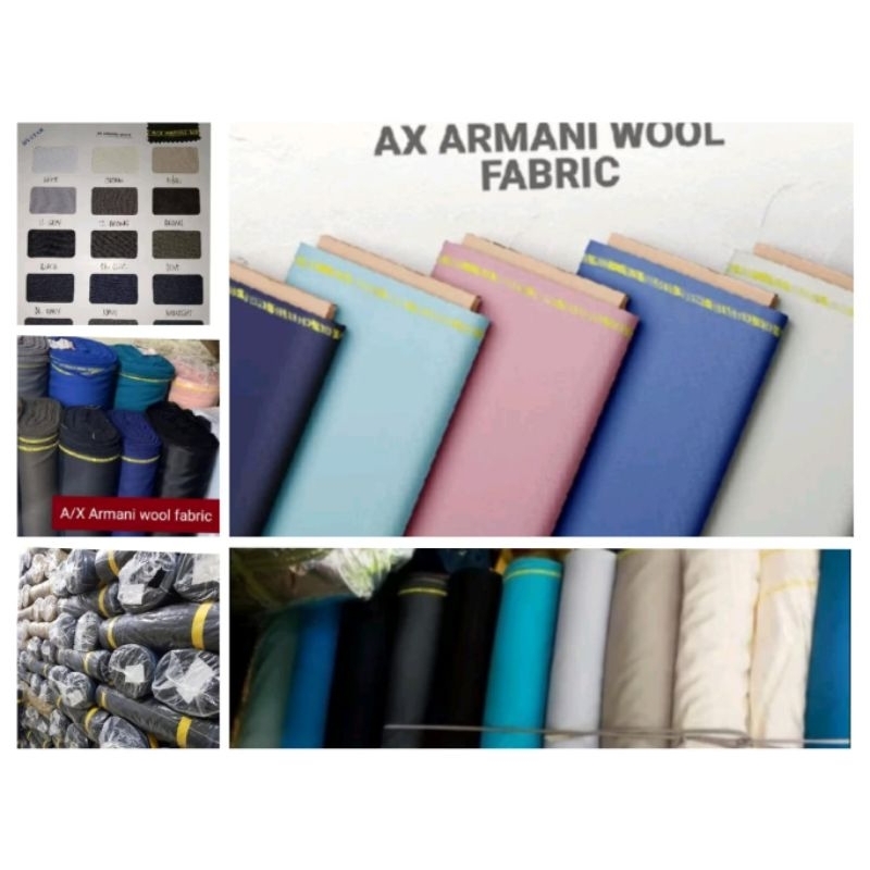 AX ARMANI WOOL FABRIC SOLD PER ROLL (60YARDS IN 1ROLL) | Shopee Philippines