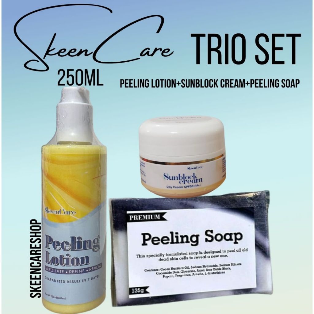 Skeencare 250ml Trio 10g SBC Gold + Peeling Lotion + Premium Peeling ...