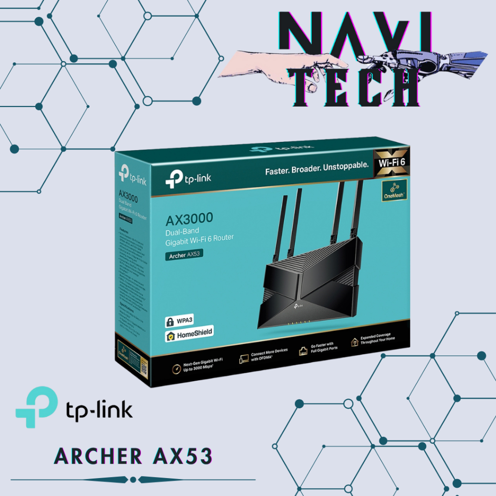 TP-Link Archer AX53 AX3000 Dual Band Gigabit Wi-Fi 6 Router | Shopee Philippines