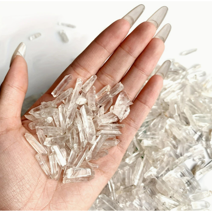 5g Natural Raw Mini Clear Quartz Point Crystals | Shopee Philippines