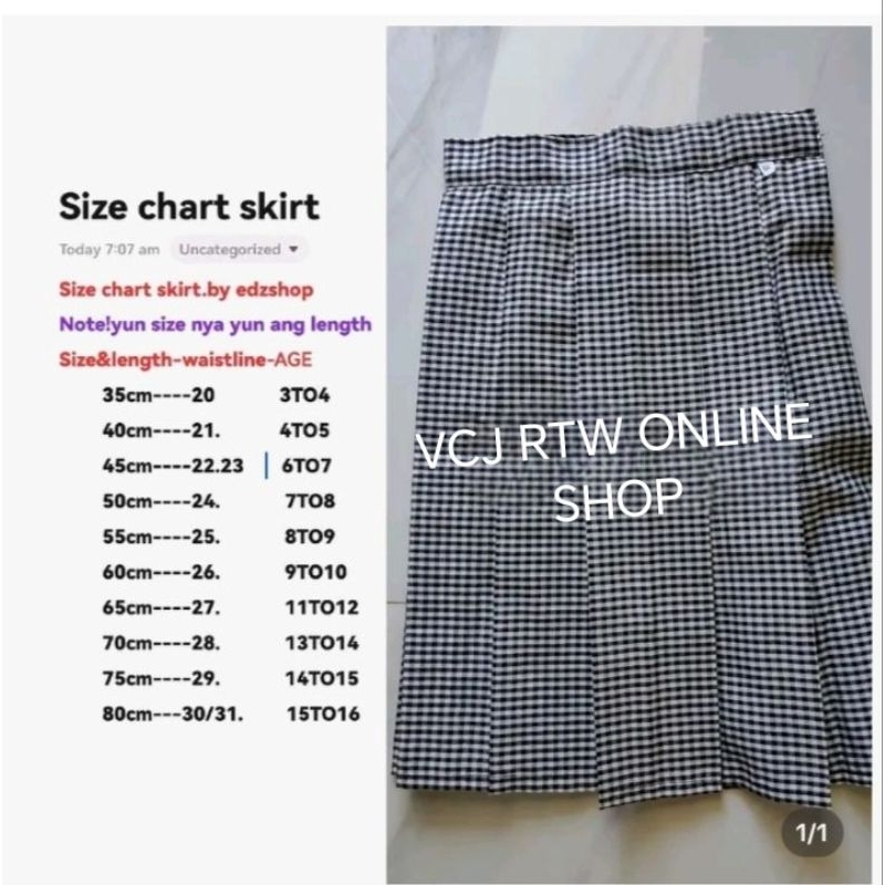 palda checkered black school uniform | Shopee Philippines