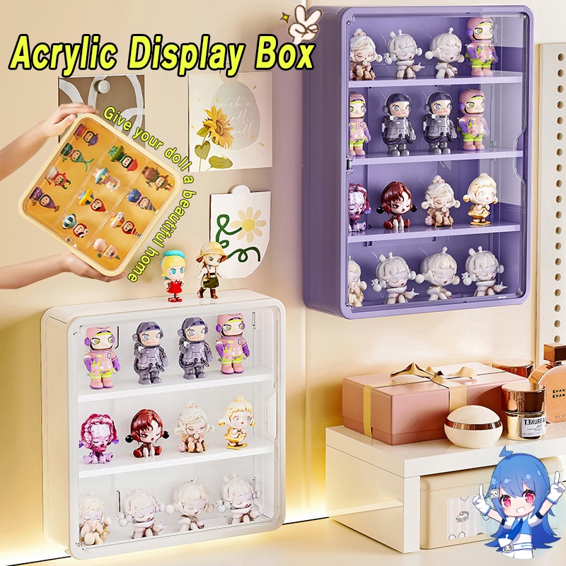 Acrylic display rack wall mounted display box storage stand multi-layer ...