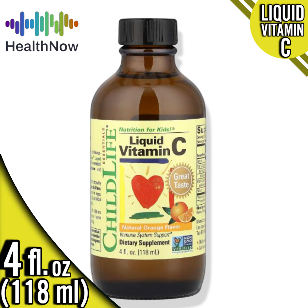 ChildLife Essentials, Liquid Vitamin C, Natural Orange, 4 fl oz (118 ml ...
