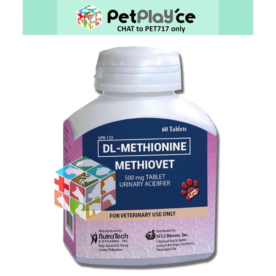 Methiovet 10's 60's Tablet per BOTTLE ( DL-Methionine ) for Dog / Cat ...