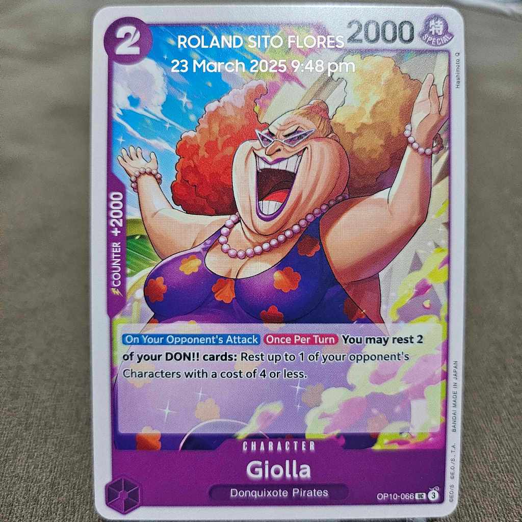 One Piece TCG [English] OP10-066 UC Giolla | Shopee Philippines