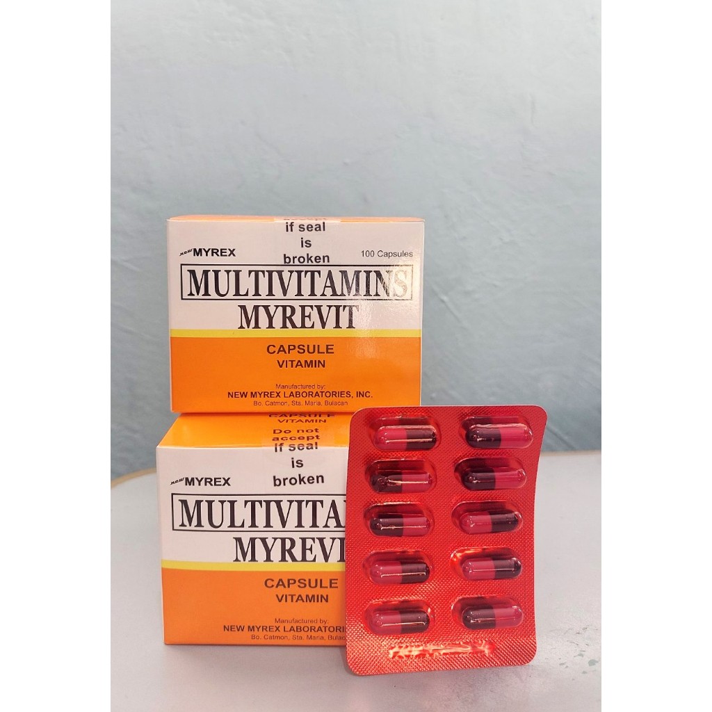 MULTIVITAMINS MYREVIT 100 CAPSULES VITAMIN | Shopee Philippines