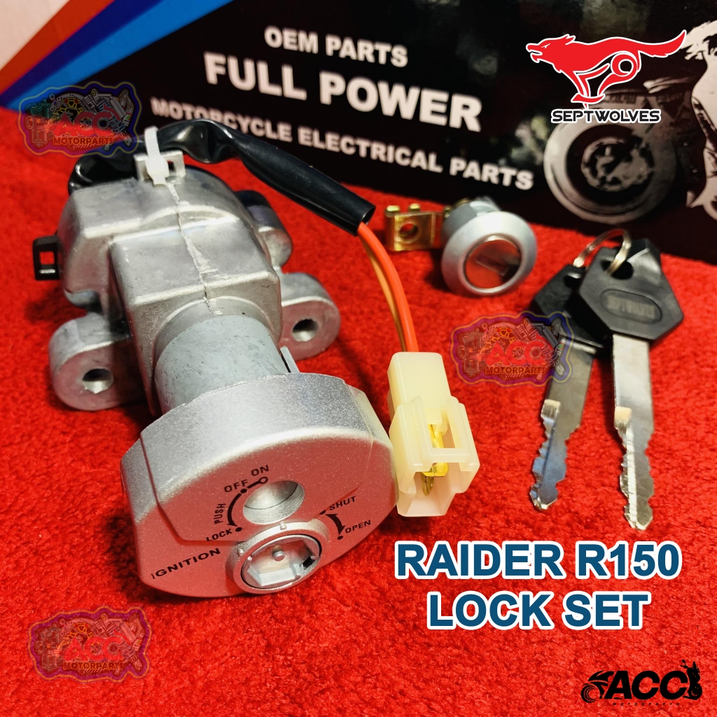 Raider R150 Carb Anti Theft Lock Set & Main Ignition Switch with Keys ...