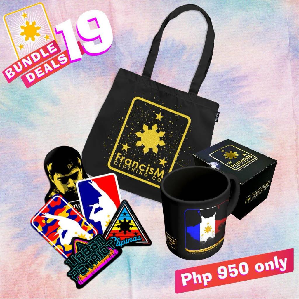 FrancisM Bundle Deal 19 (Splatter Tote Bag Black/Gold, Sticker Pack V3 ...